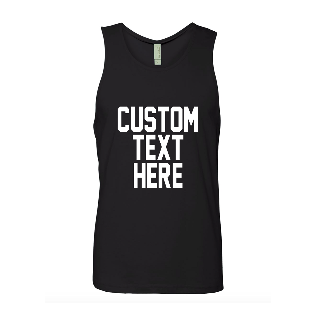 Custom Text Mens Tank Top – ADashOfChic